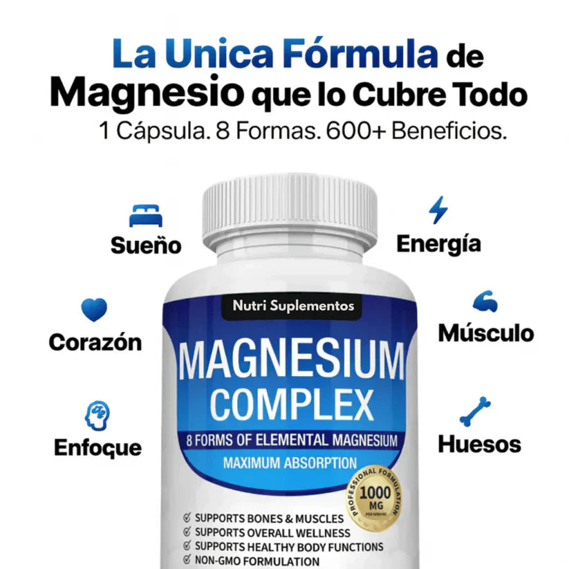 PROMOCION 2 Magnesio Complex ™ l Complejo de magnesio 8 en 1 – Mi tienda